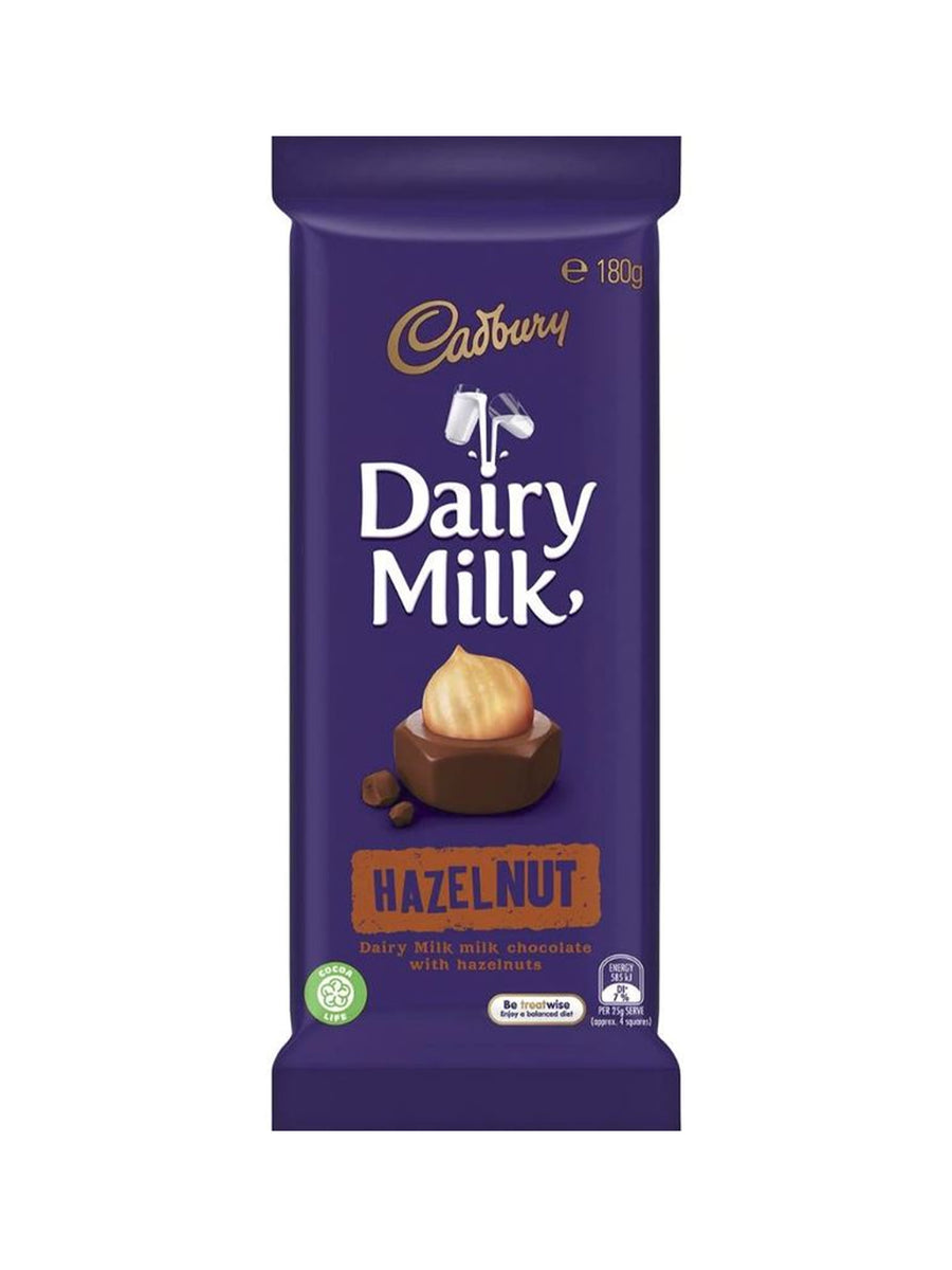 CADBURY DAIRY MILK HAZELNUT BLOCK 180G – Village Grocer - 1st Avenue