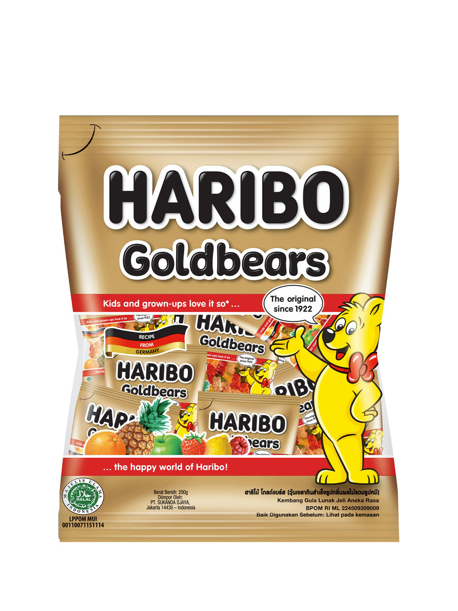 HARIBO GUMMY GOLD BEARS PARTY PACK 200G – Village Grocer - 1st Avenue