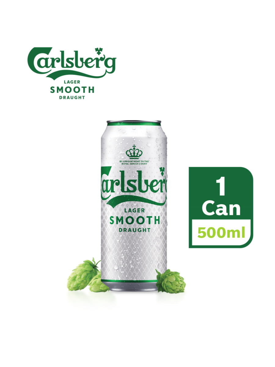 CARLSBERG SMOOTH DRAUGHT BEER CAN 500ML – Village Grocer - 1st Avenue